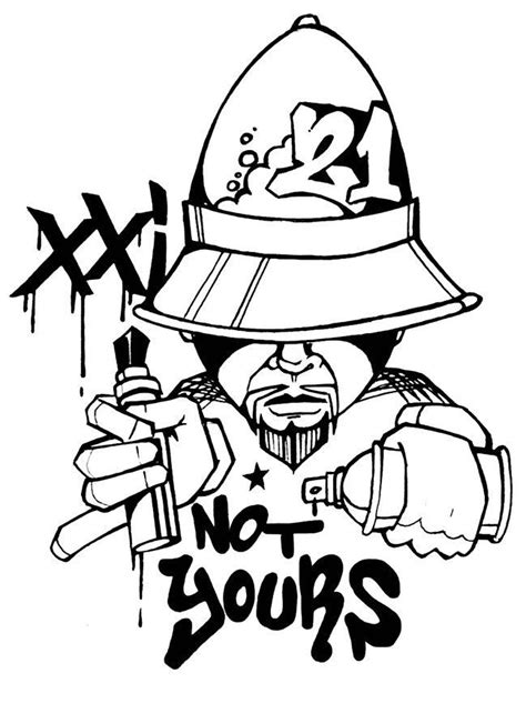 Cool Graffiti Gangster Drawings