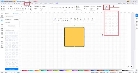Adjust A Shape In EdrawMax