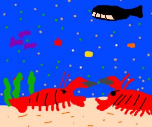 Lobster Knife Fight Drawception