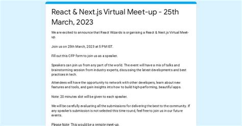Megha Kumari On Linkedin React And Nextjs Virtual Meet Up 25th March