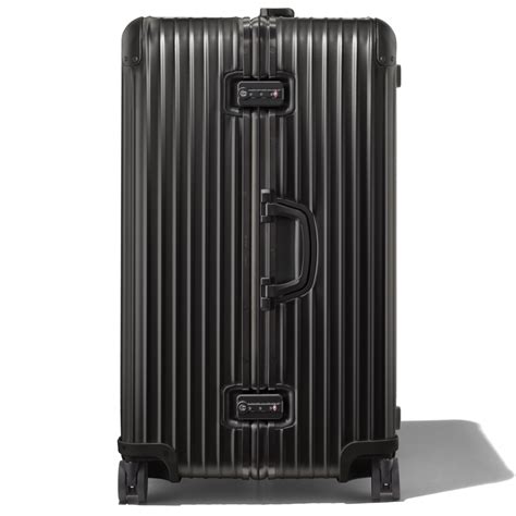 Original Trunk Xl Large Aluminum Suitcase Black Rimowa