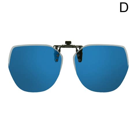 Polarized Clip On Sunglasses Over Prescription And Reading Glasses Rimless Flip Up Sun Glasses