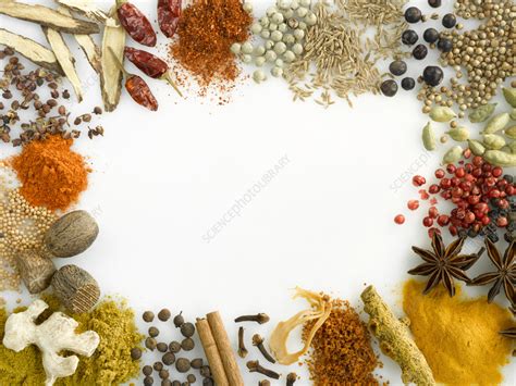 Assorted Spices Stock Image C0569842 Science Photo Library