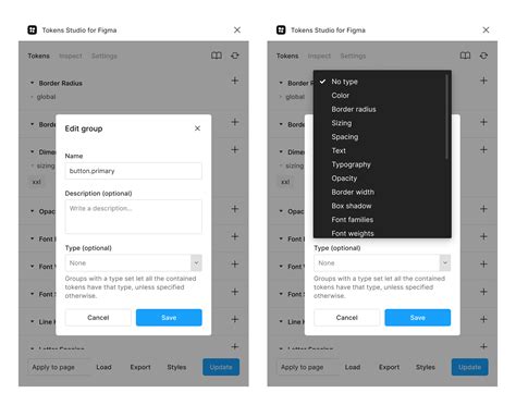 Allow Description In Token Groups Issue Tokens Studio Figma Plugin GitHub