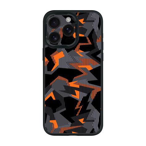 Iphone 15 Pro Qcaze Orange Camo Case Skin Kit Qskinz™