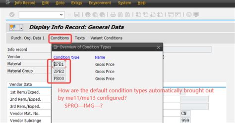 solved how to configure and append the default condition sap