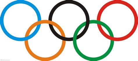 奥运五环标志怎么画 五环怎么画 五环怎么画卡通 大山谷图库