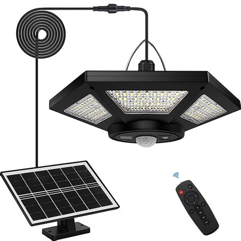 Ocest Solar Shed Lights 50000 Lm Motion Sensor Dimmable Pendant