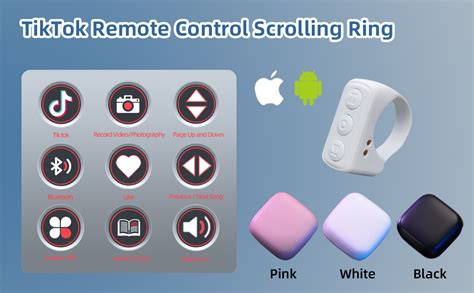 Remote Control Page Turner For Tiktok Bluetooth Camera