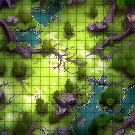Swamp Dandd Maps Marshland Ttrgp Battle Maps Mistcharter Maps