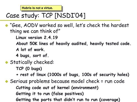 Ppt Experiences Using Static Analysis And Model Checking For Bug