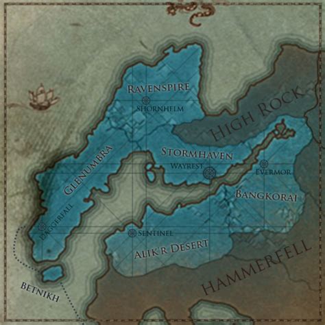 The Elder Scrolls Ii Daggerfall Map