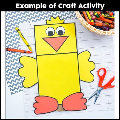 Chick Puppet Craft Activity Crafty Bee Creations