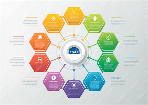 Business Presentation Or Infographic With 7 Options Vector Dynamic Infographics Or Mind Map Of