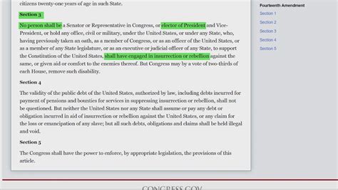 What Does Section 3 Of The 14th Amendment Mean For Donald Trump