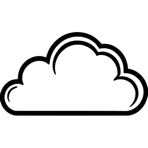 Simple Cloud Outline Svg