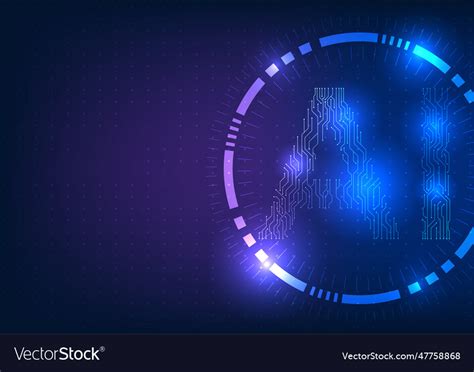 Connection Of Artificial Intelligence Technology Vector Image