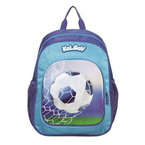 תיק גן נועם כדורגל כחול קל גב צעצועים ילדים ודרקונים