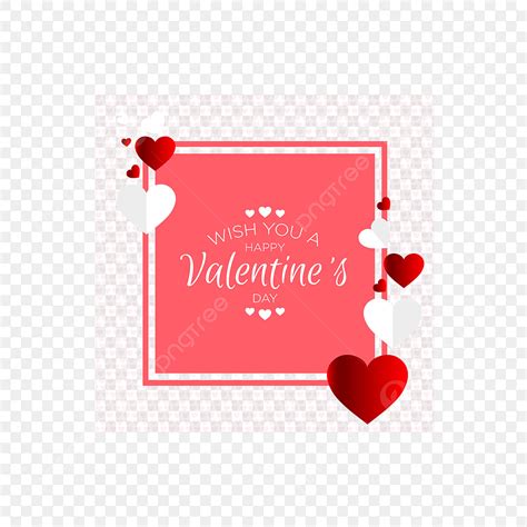 종이 사랑 프레임 발렌타인 데이 소원 배너 사랑 심장 Png 일러스트 및 벡터 에 대한 무료 다운로드 Pngtree