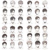 Male Hair Reference Drawing