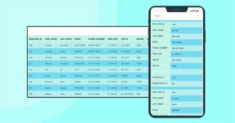 Efficient Ways Of Table Data Visualization For Websites