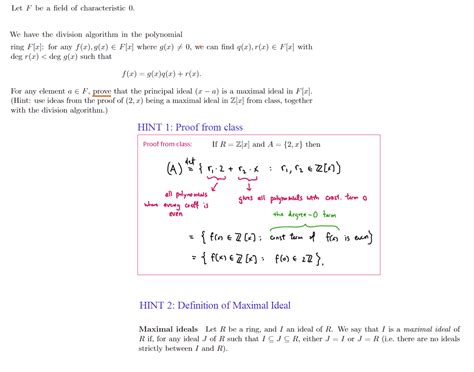 solved let f be a field of characteristic 0 we have the