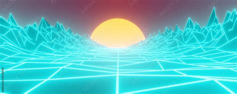 Computer Generated Binary Code Landscape On Black Background Big Data