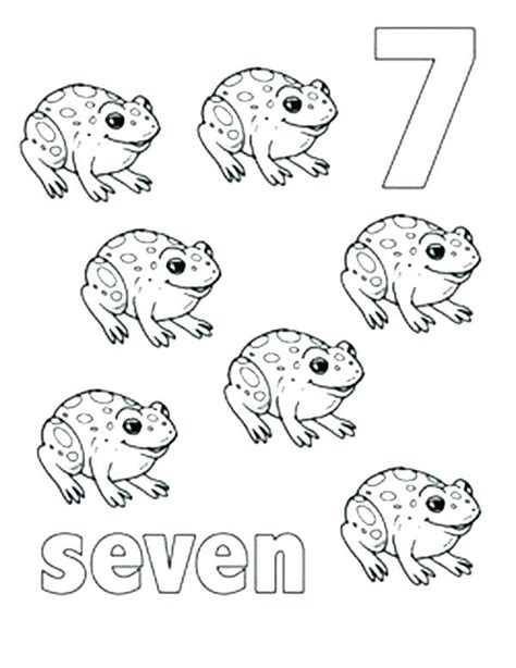 Number 7 Coloring Page At Free Printable Colorings