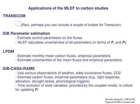 Ppt Maximum Likelihood Ensemble Filter Application To Carbon Problems Powerpoint Presentation