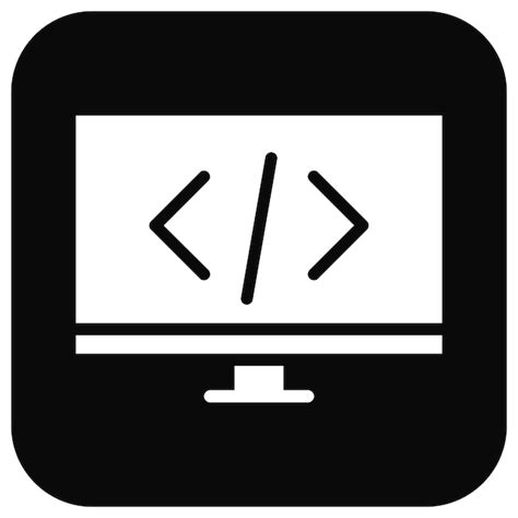 Premium Vector Laptop Coding Vector Illustration