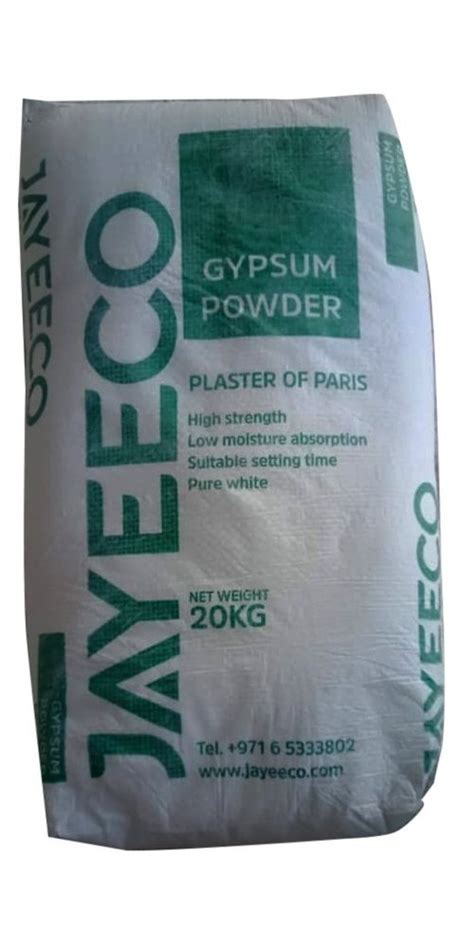 Jayeeco Gypsum Plaster Of Paris Powder For Construction Grade