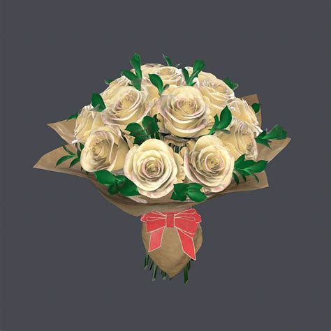 Bouquet 3d Model By Nicutepes