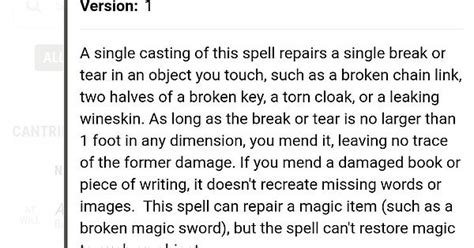 Ddb Spell Description Example 3 Browser Ok Album On Imgur