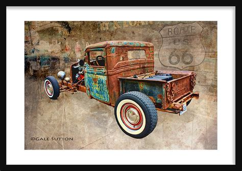 Rat Rod Hot Rod Old Car Art Old Ford Rat Rod Fine Art Photo Rust