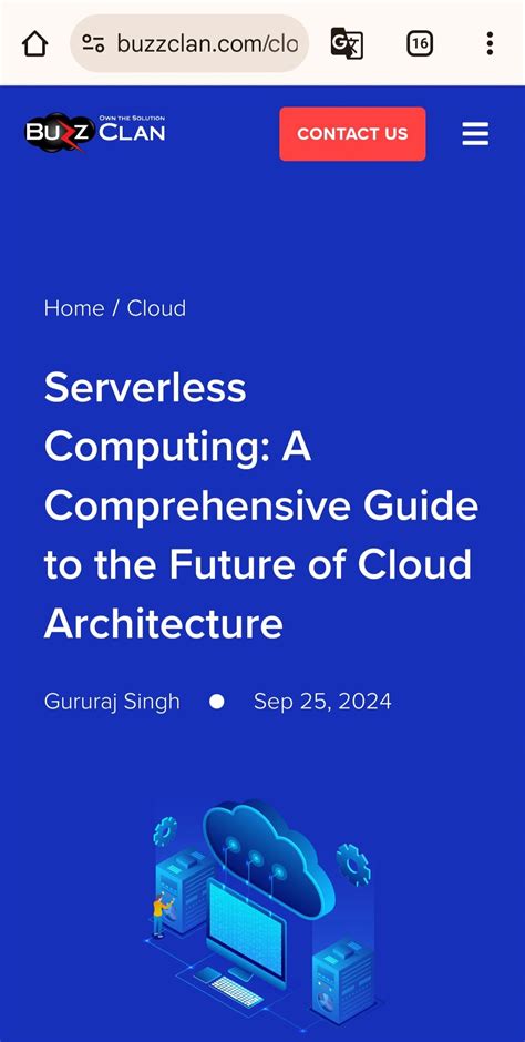 Serverlesscomputing Cloudarchitecture It Technology Innovation Cloudcomputing Blogpost