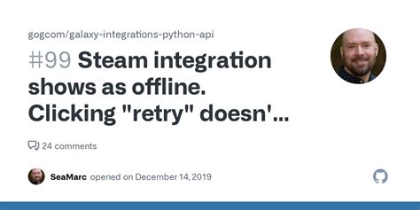 Steam Integration Shows As Offline Clicking Retry Doesnt Appear To