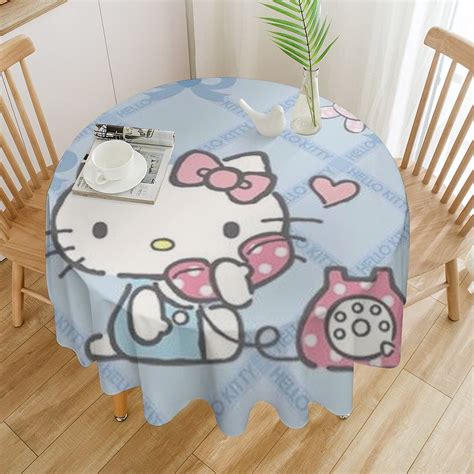 Hello Kitty Tablecloth Anime For Dining Table Picnic T 60x60in Hello Kitty Merch
