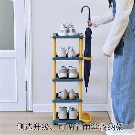 【cod】3~6 Layer Plastic Shoe Rack Storage Organizer Home With Umbrella