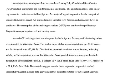Linear Regression Multiple Imputation In Spss Explained