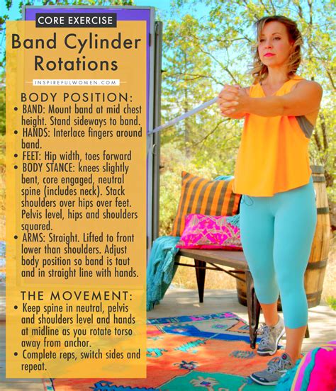 Standing Torso Rotations Band Inspireful Women
