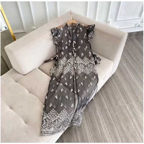 Jual Long Vest Tangan Pendek Outer Brukat Premium Outer Rompi