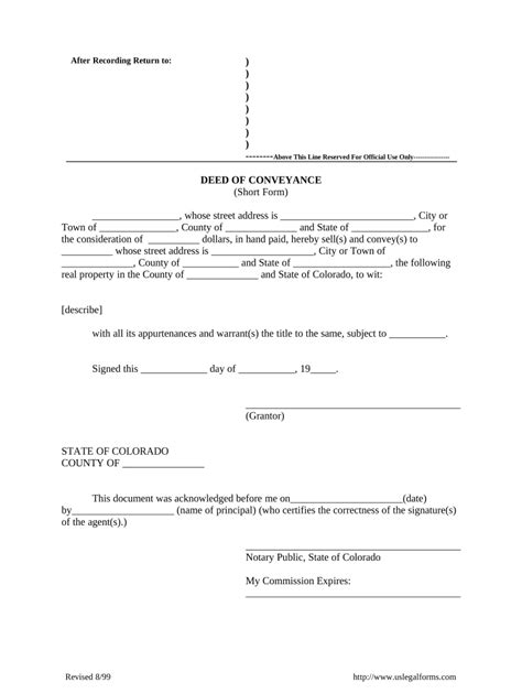 Colorado Deed Fill Out And Sign Online Dochub