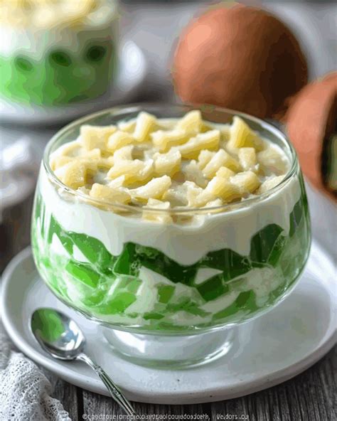 Creamy Buko Pandan Salad