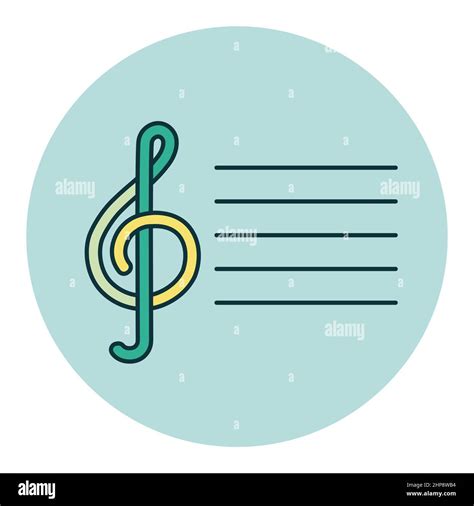 Treble Clef Vector Icon Music Sign Stock Vector Image And Art Alamy
