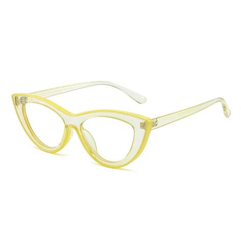 Trista Cat Eye Yellow Glasses Trista Cat Eye Yellow Glasses
