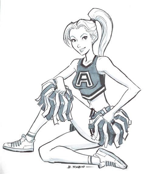 Cheerleaders Drawing