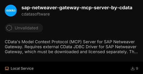 Sap Netweaver Gateway Mcp Server By · Lobehub