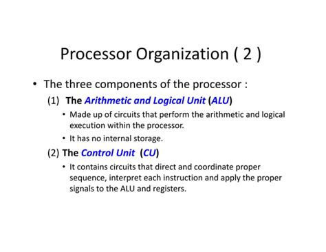 Central Processing Unit I Ppt