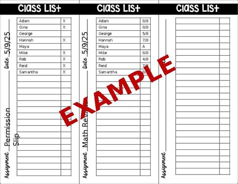 Editable Class Checklists By Miss Winegardner Tpt