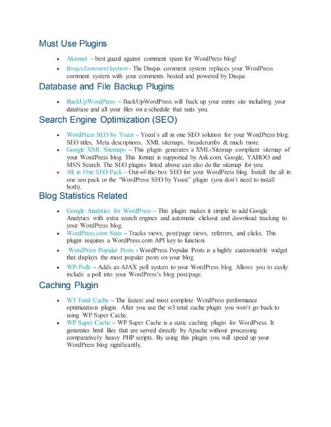 Wp Plugins Pdf